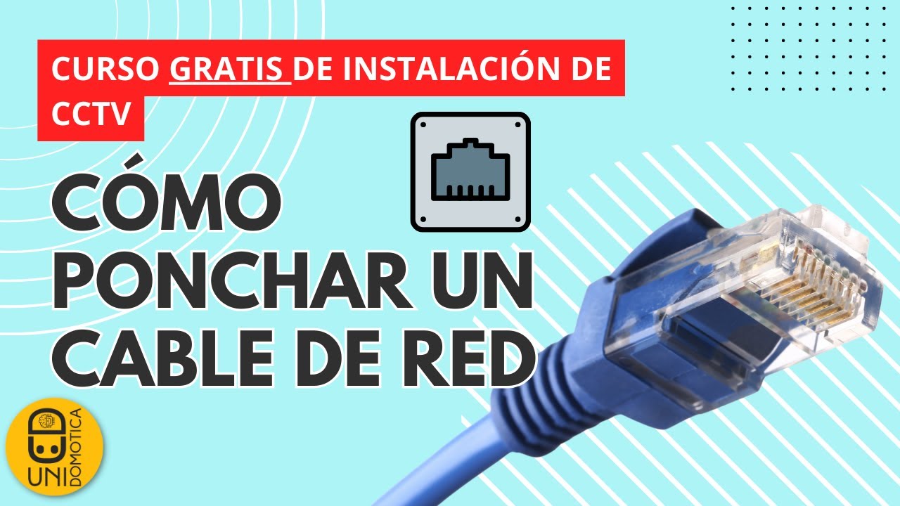 Aprende a Ponchar y/o conectar un Cable UTP RJ45 paso a paso - YouTube