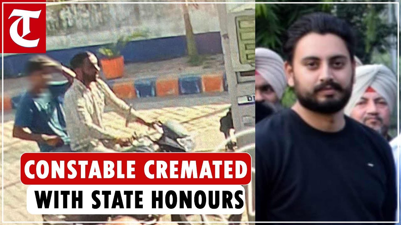 Constable Amritpal Singh cremated with state honours in Mansoorpur ...