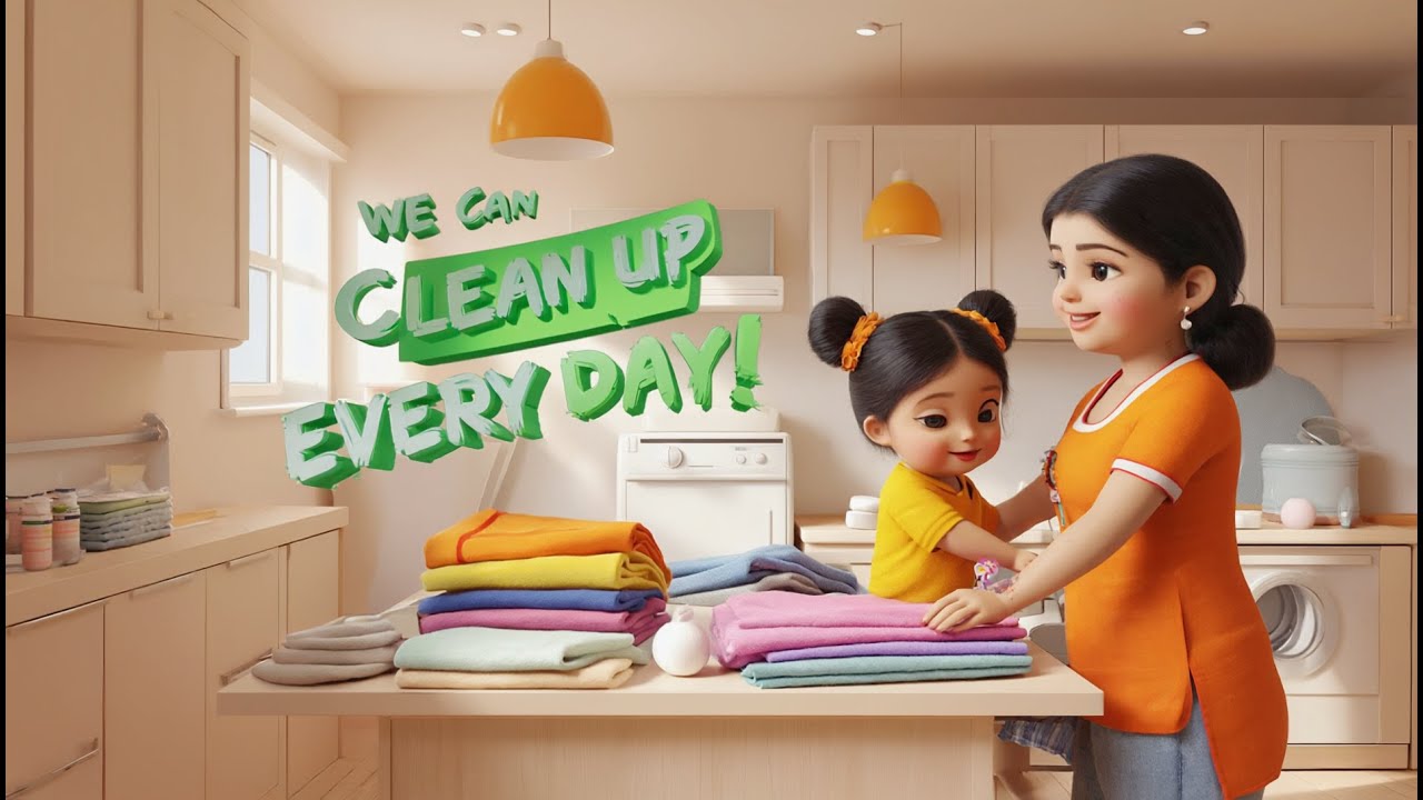 Learn To Clean it's Time to Clean! | Fun Clean-Up Song for Toddlers ...