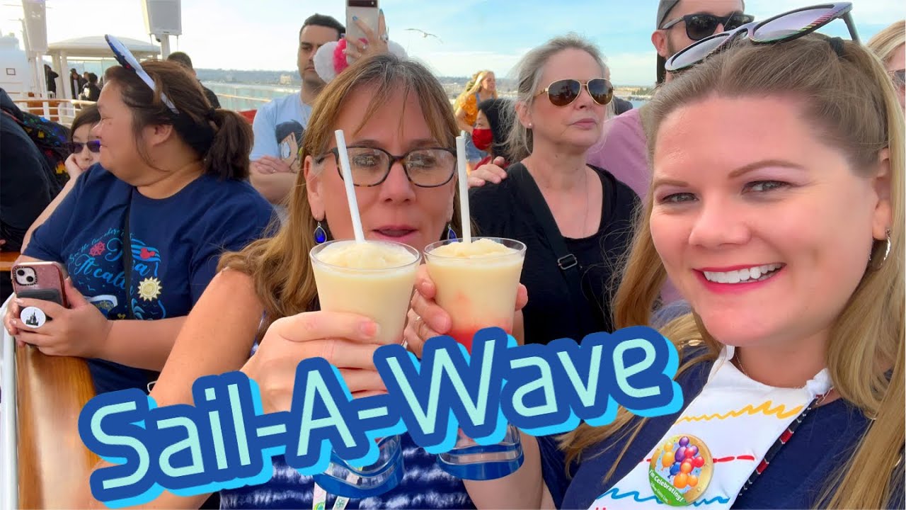 Sail-A-Wave Party & Fishing on the Disney Wonder - YouTube