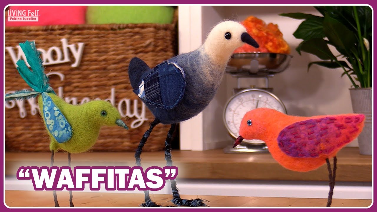 Needle Felting for Beginners: Mini WAFFA Birds 3D Needle Felting ...