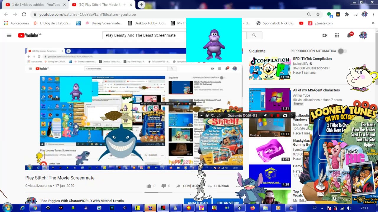 Play Beauty And The Beast Screenmate - YouTube