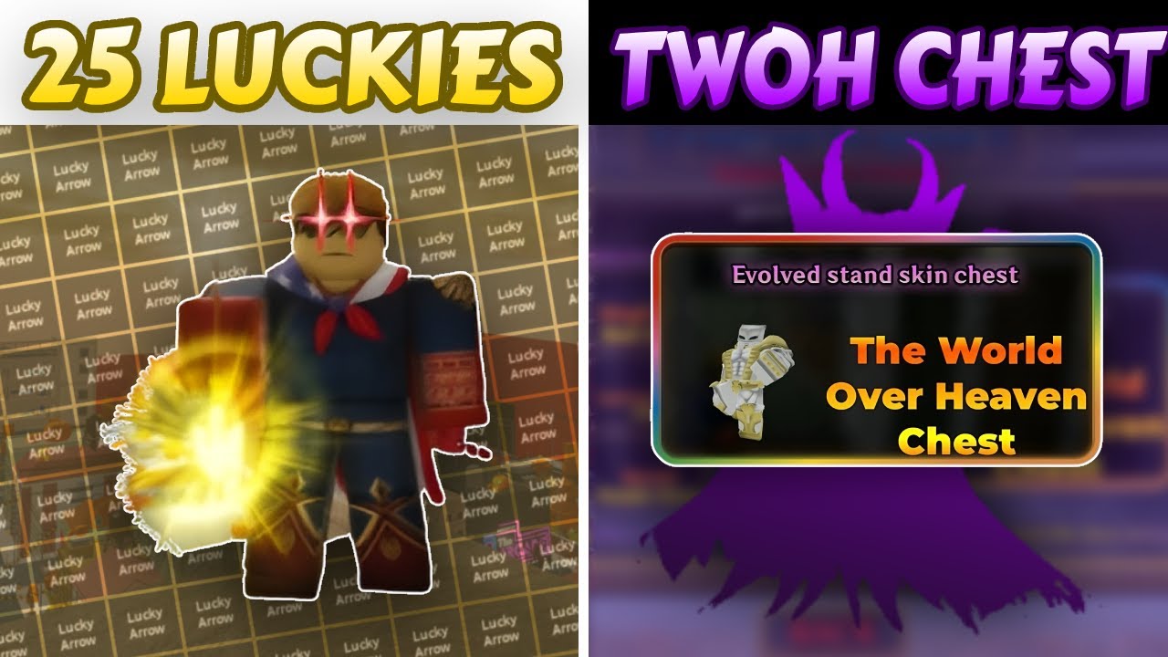 [YBA] USING 25 LUCKIES + TWOH CHEST - YouTube
