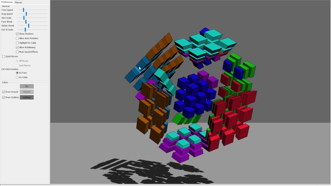 orientating the last corner of the 4d rubik's cube - YouTube