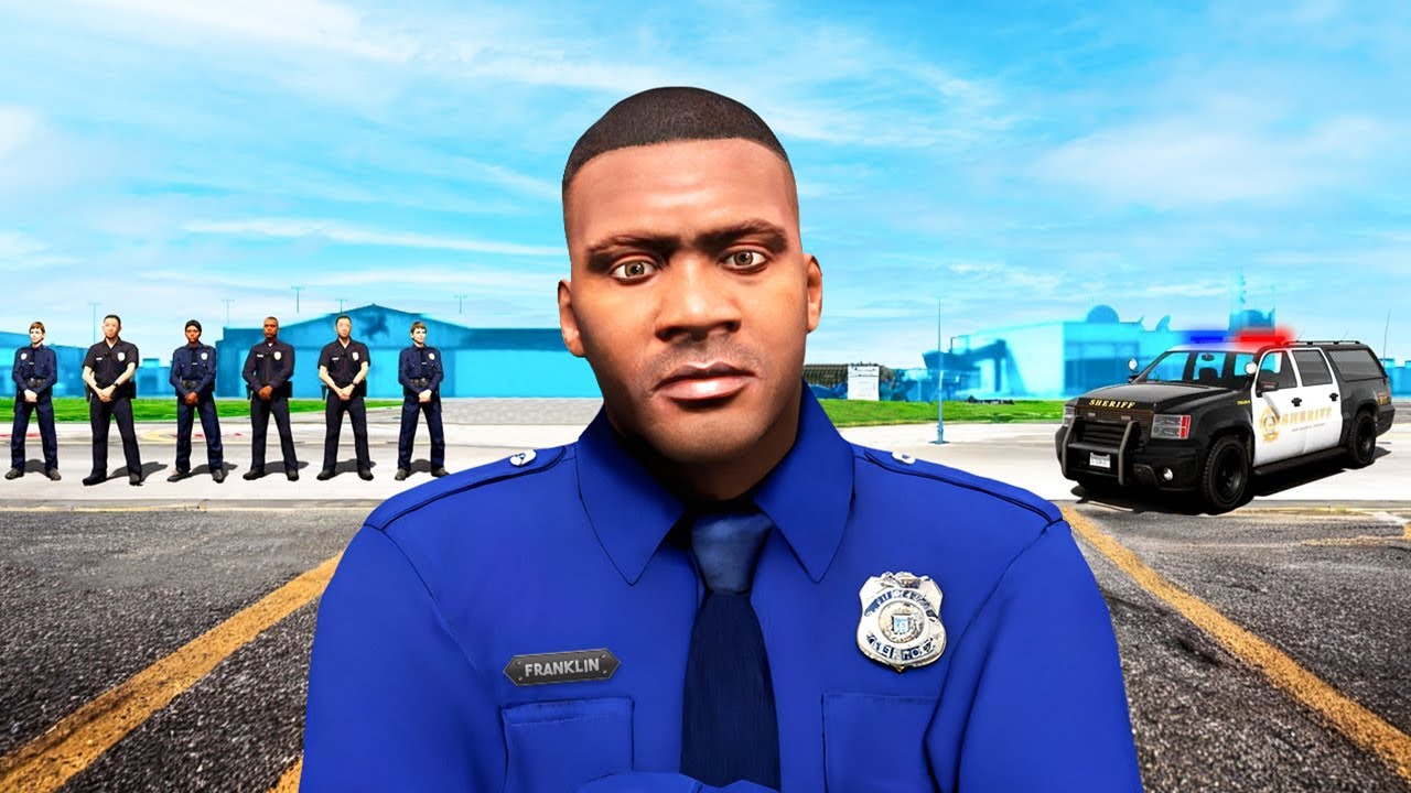 Franklin Joins POLICE ACADEMY In GTA 5 - YouTube