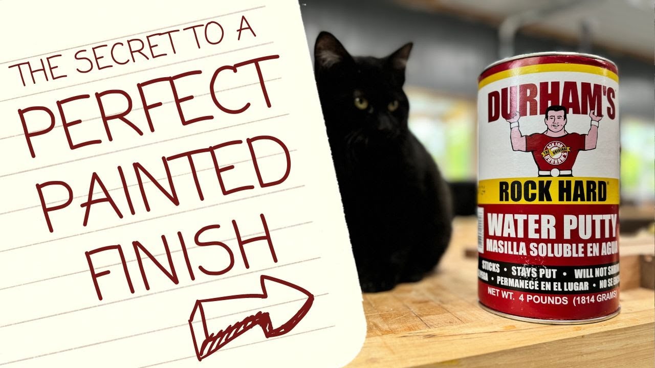 Perfect Painted Finish with Durhams Water Putty - YouTube