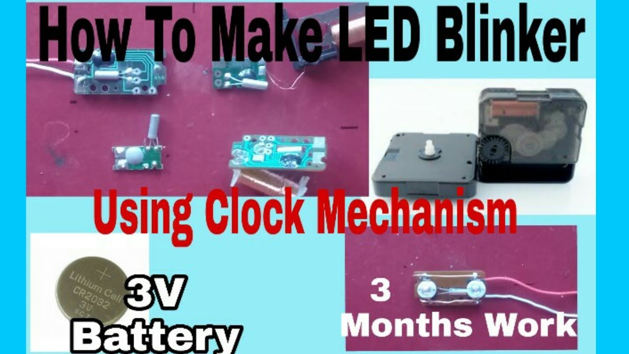 How to make dual led blinker Using clock mechanism(3 month work with 3V ...