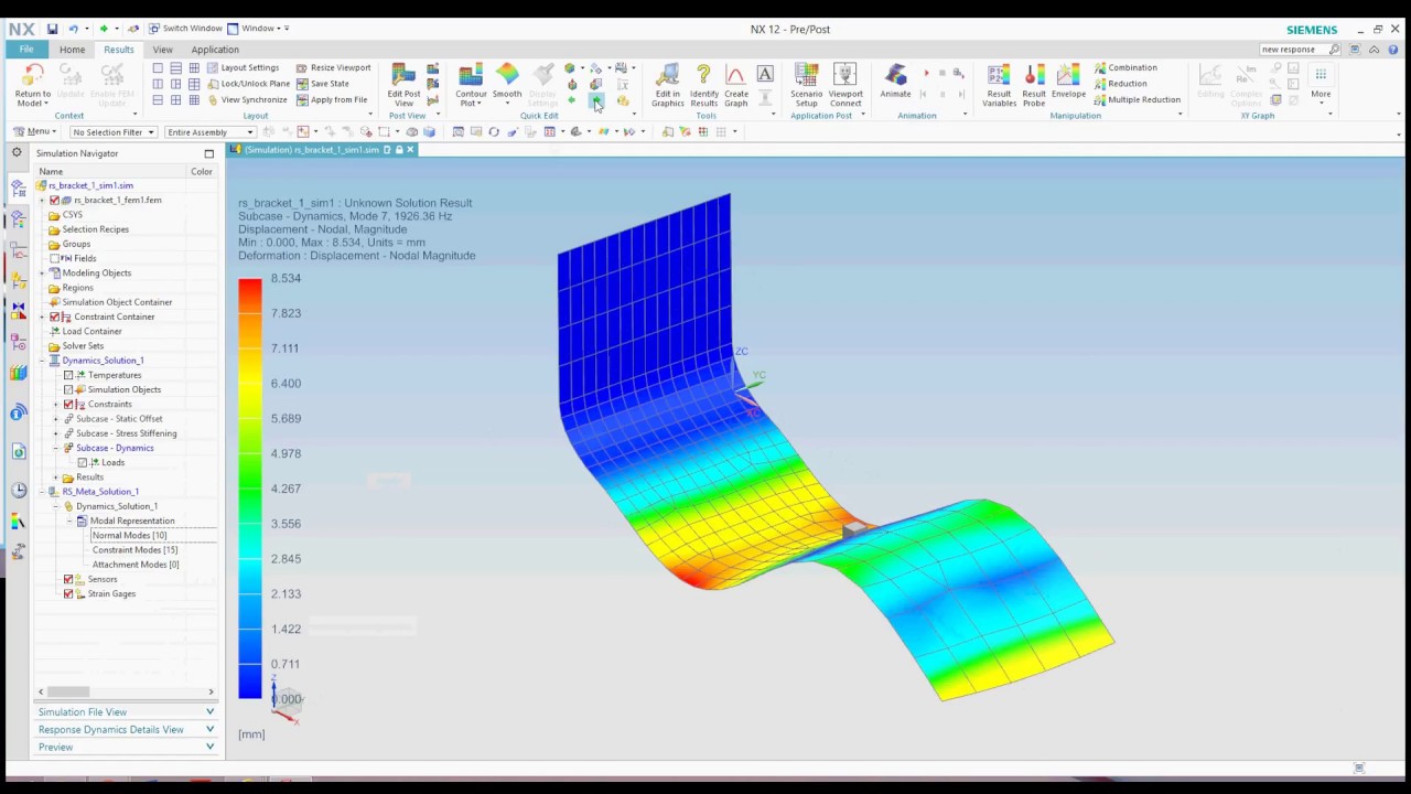 Vibration Analysis - Siemens NX - YouTube