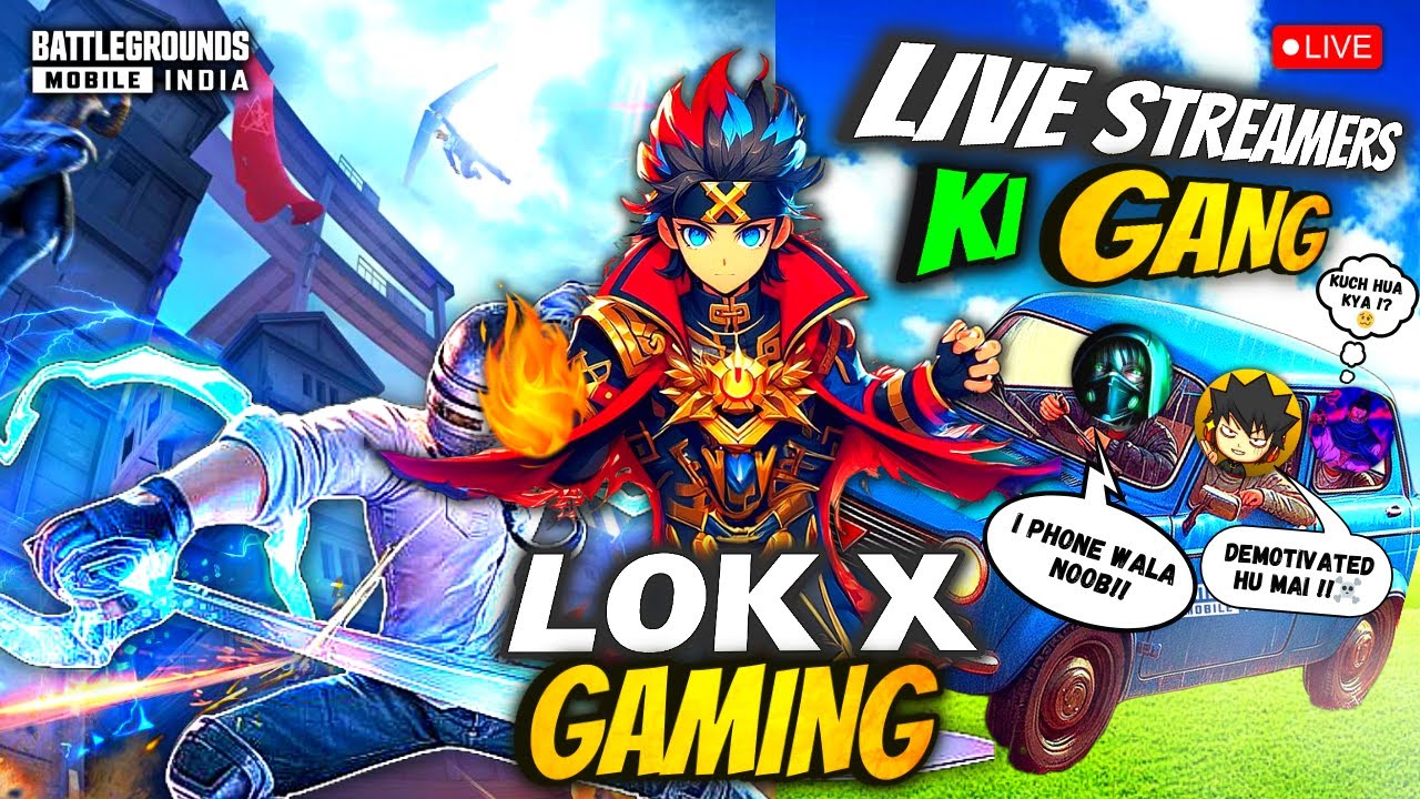 AAJAO SAB !! LIVE STREAMERS KI GANG IS LIVE !! | RUSH GAMEPLAY 😤🔥 ...