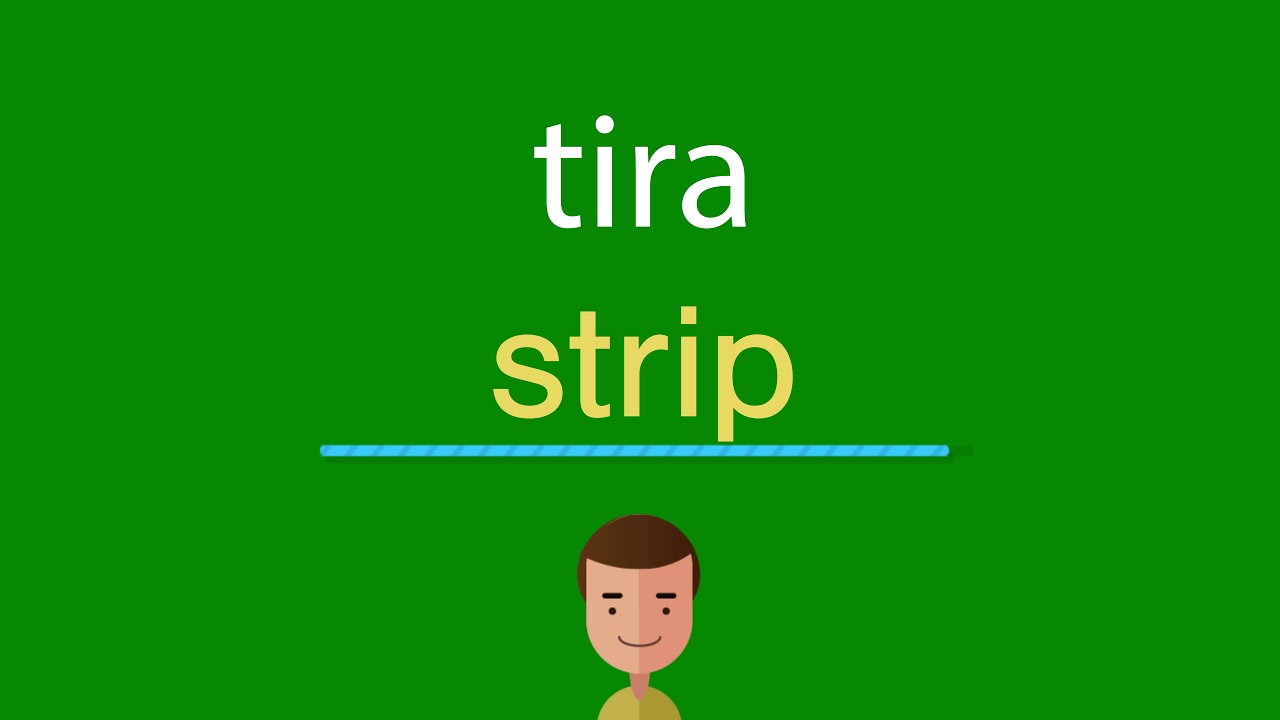 Como dizer tira em inglês - YouTube
