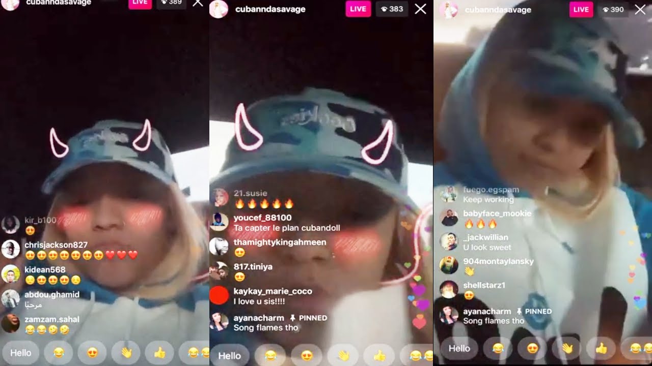 Cuban Doll On Instagram Live 😍 | Dec 28th, 2019 - YouTube