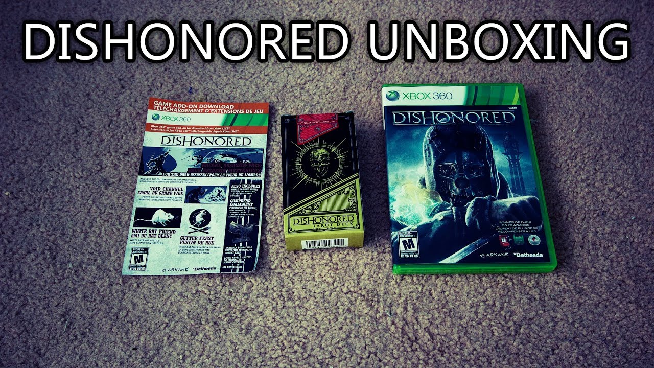Dishonored Unboxing - With Tarot Cards! - YouTube