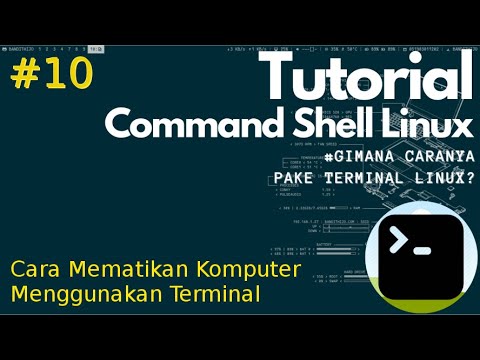 Belajar Terminal Linux #10 - Cara Mematikan Komputer (SHUTDOWN) menggunakan Terminal - YouTube
