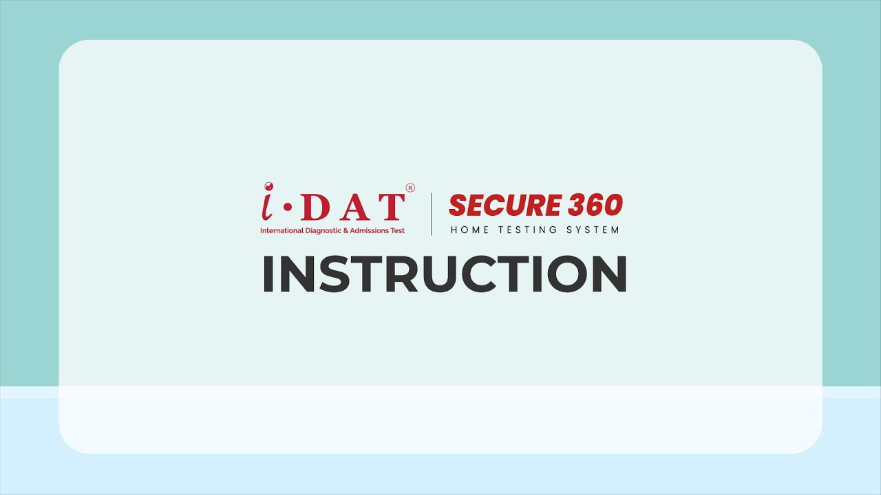 IDAT Secure 360 Instruction for Unique Test Link - YouTube