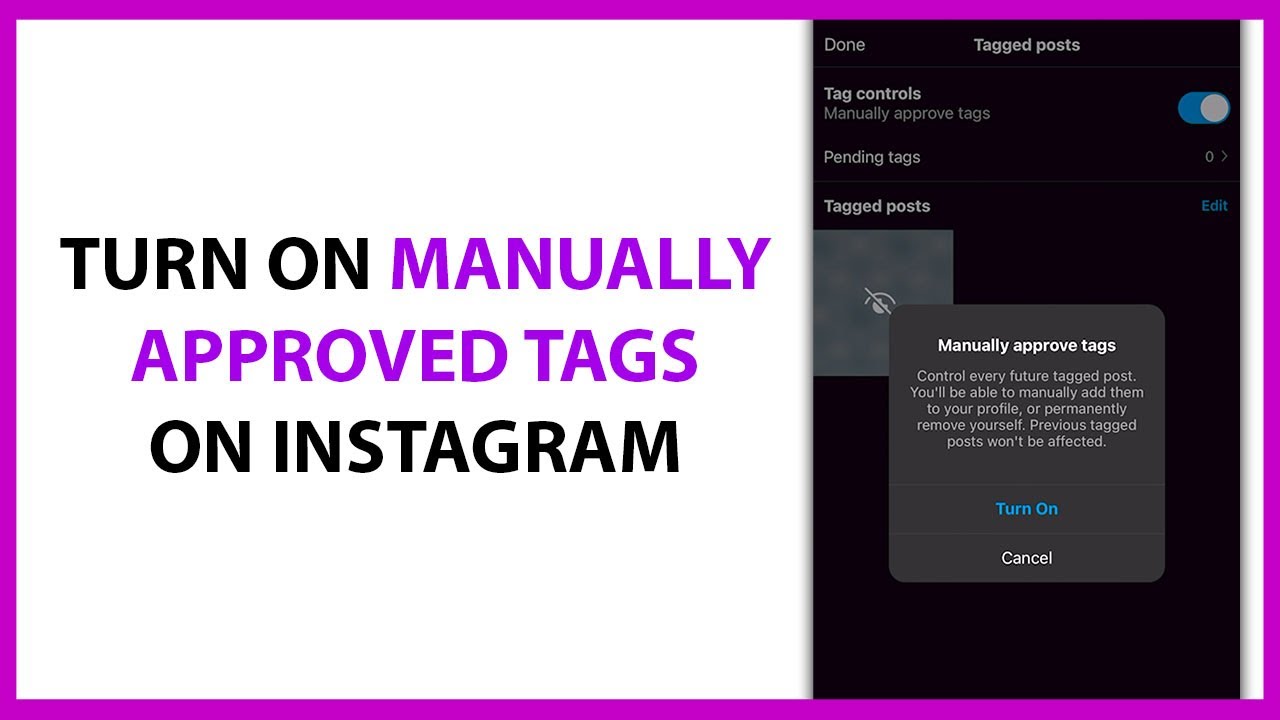 How to Turn On Manually Approved Tags on Instagram in 2024 - YouTube