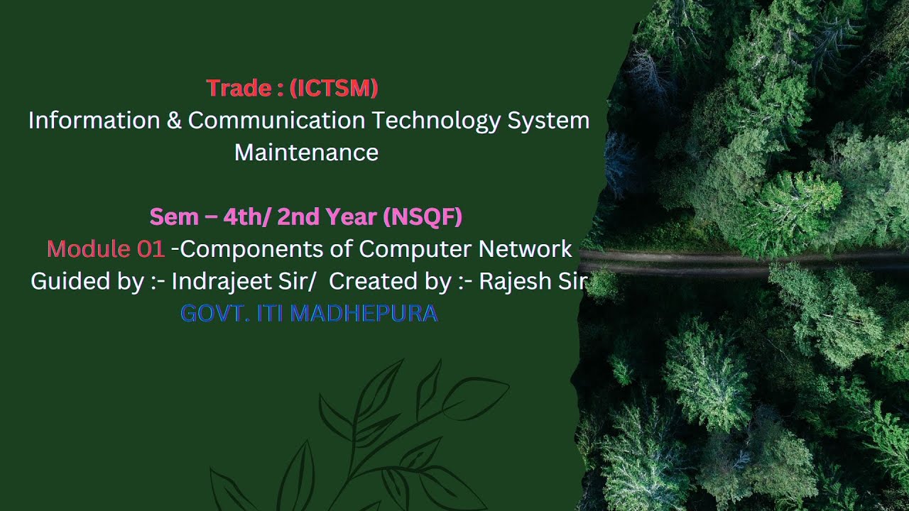 ICTSM Sem – 4th/ 2nd Year (NSQF) MODULE-01 - YouTube
