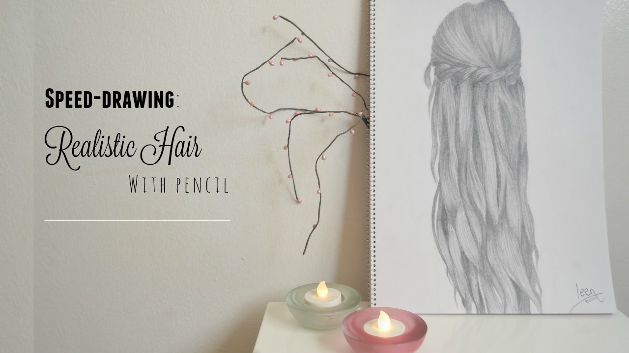 Speed-Drawing: Realistic Hair - YouTube