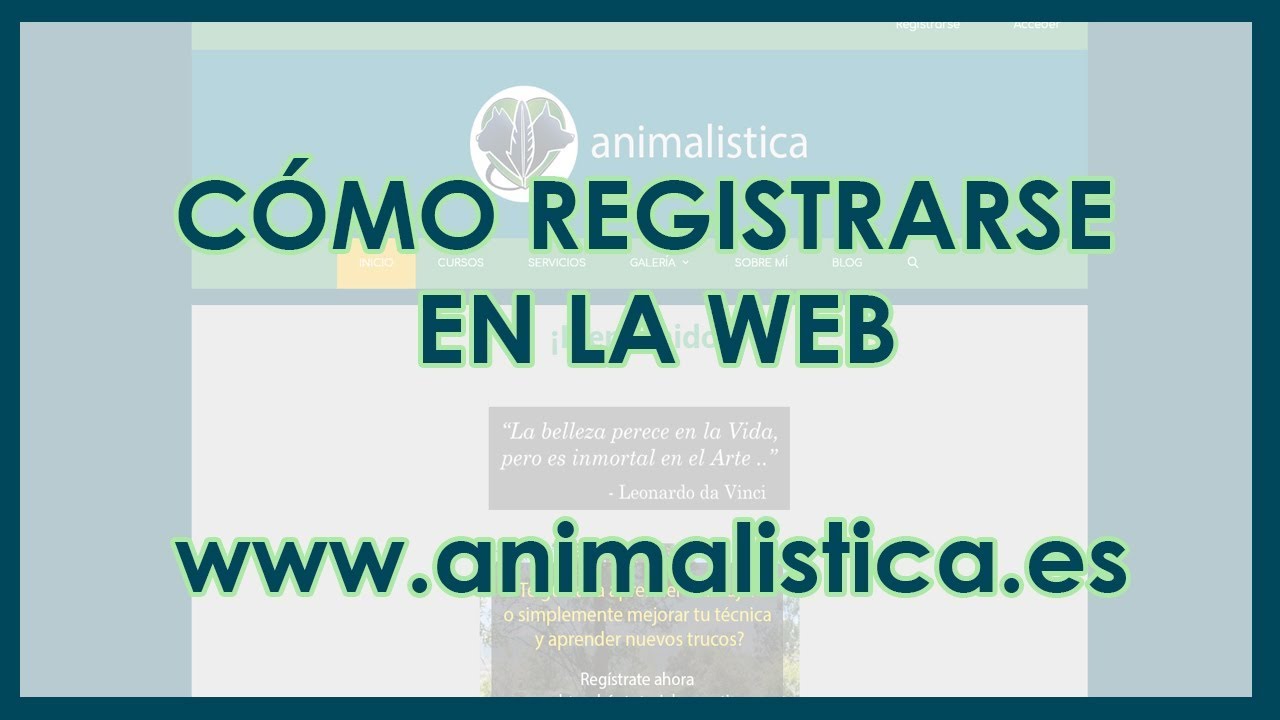 COMO REGISTRARSE EN LA WEB PASO A PASO - YouTube