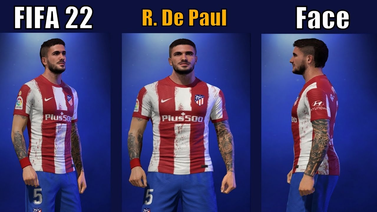 FIFA 22, R.De Paul Face Mod For Pc - YouTube