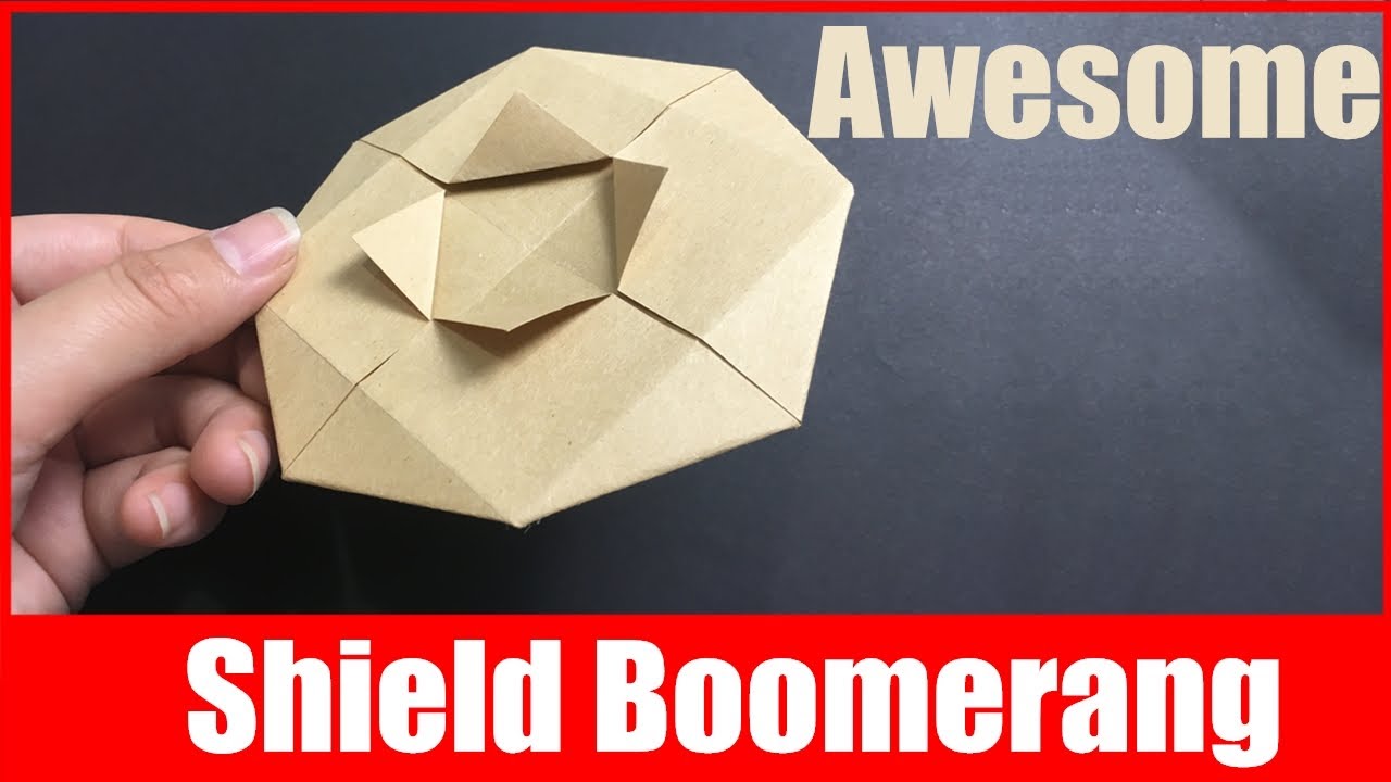 DIY Paper Captain America's Shield that Comes Back | Origami Shield ...
