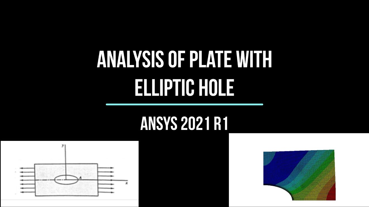 Analysis of Plate with Elliptical Hole|Ansys|Maximum Principal Stress ...
