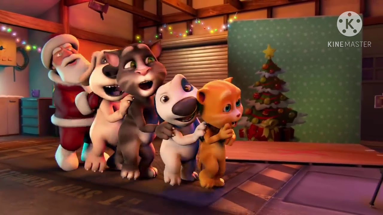 Talking Tom and Friends - The Gang Sing "Jingle Bells" - YouTube