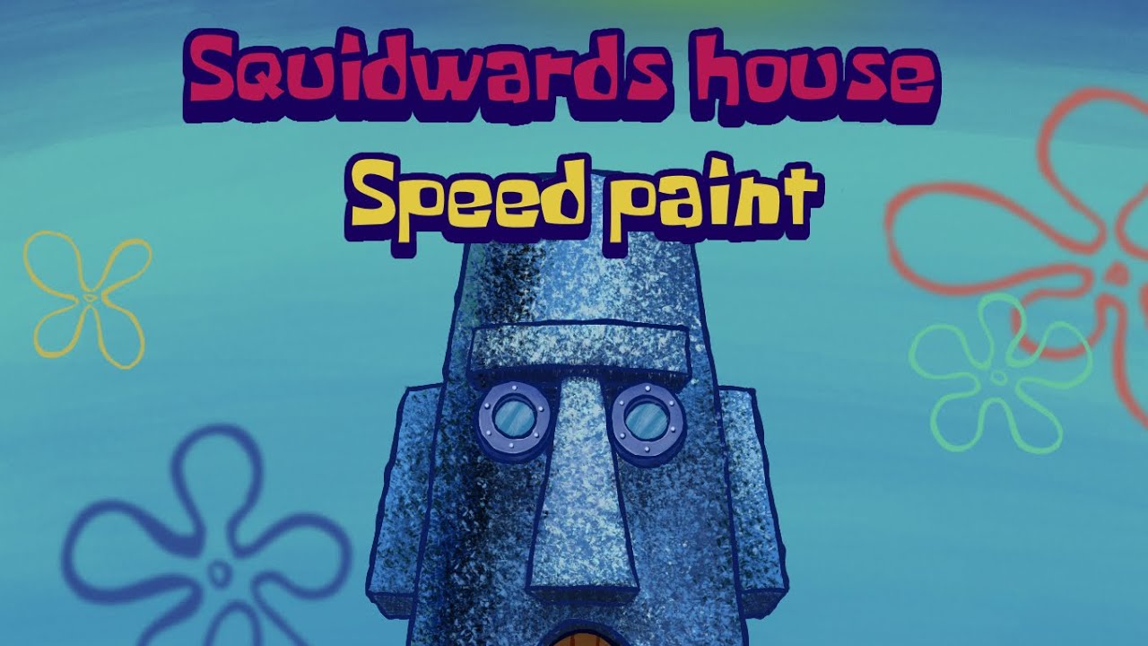 Squidwards house(SpongeBob Background Speedpaint) #spongebob #artist # ...