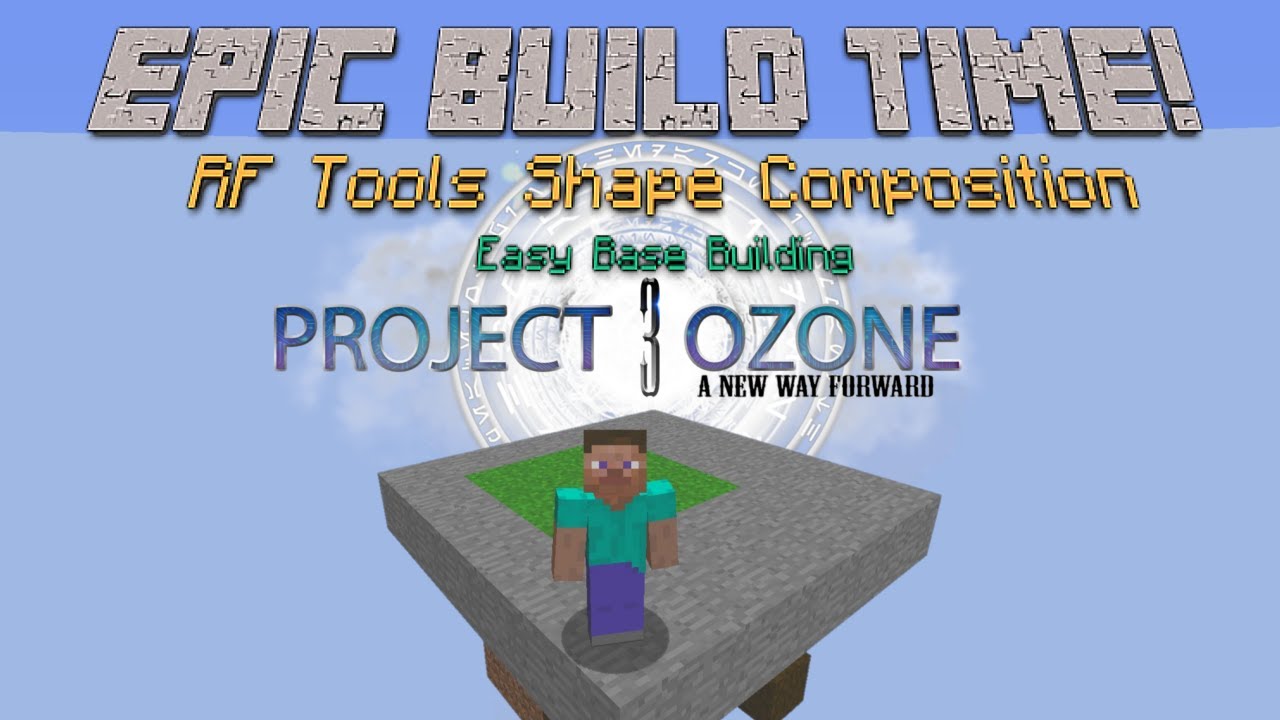 Minecraft Project Ozone 3 Our First Building with RF Tools Builder ...