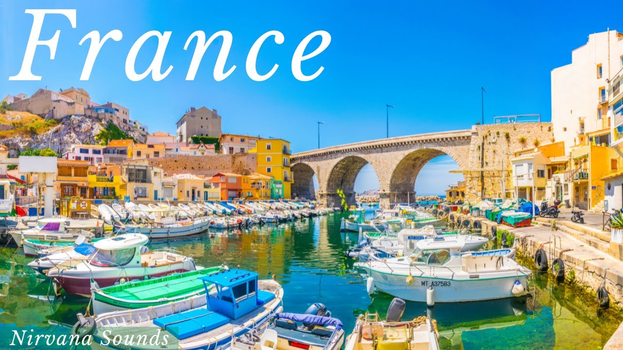FRANCE Scenic Views ♡ Fly Over Paris, French Cities and Countryside ...