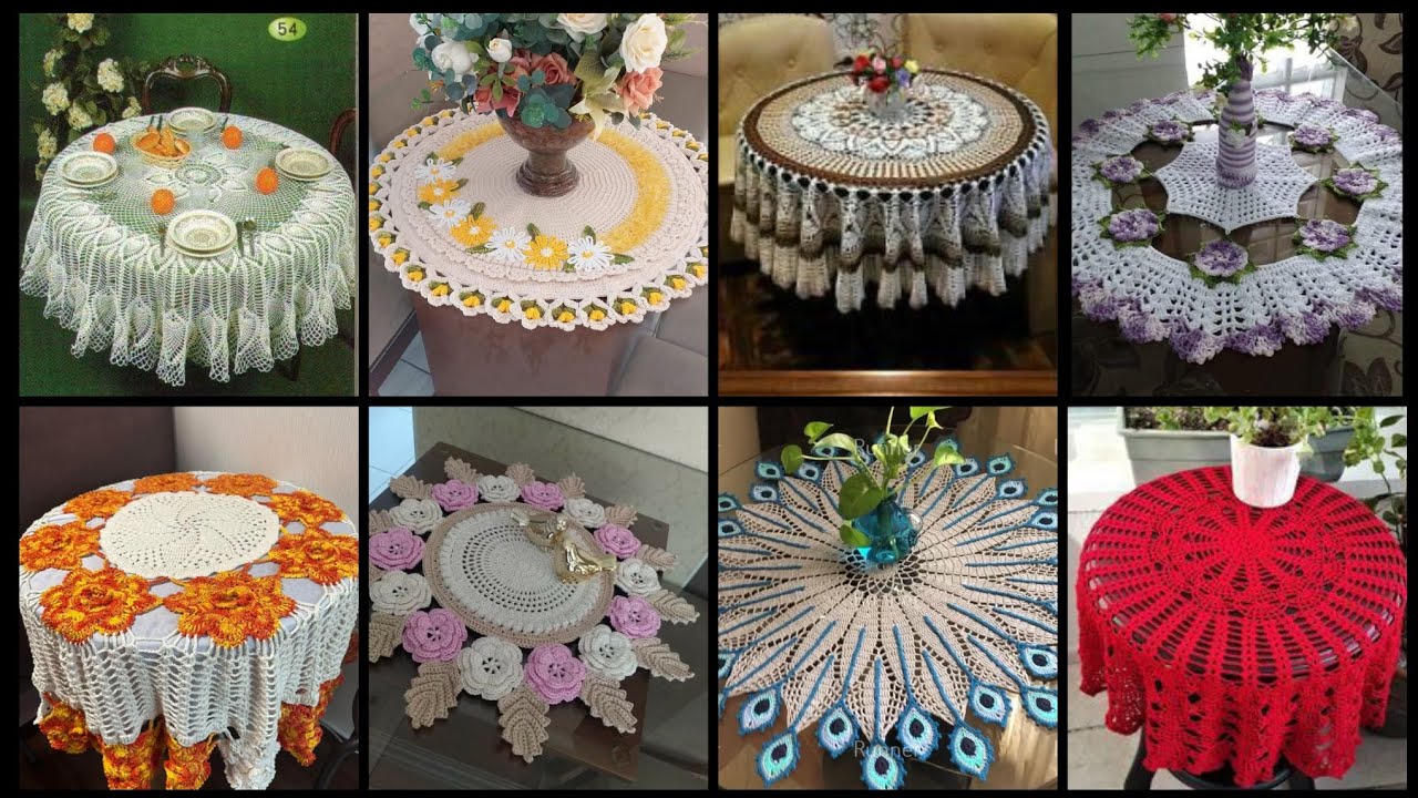 Stylish & amazingly perfectly crochet pattern of handmade table cover ...