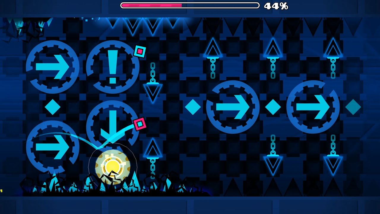 Geometry Dash: Blue Hell 71% - YouTube