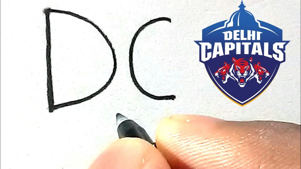 How to Turn word DC into Shikhar Dhawan Drawing - YouTube