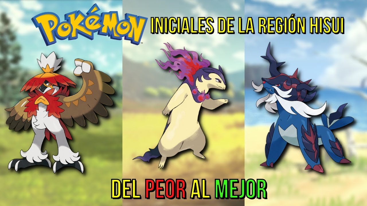 ¿Cuál es el MEJOR Pokémon Inicial de Hisui? | Pokémon Legends: Arceus ...