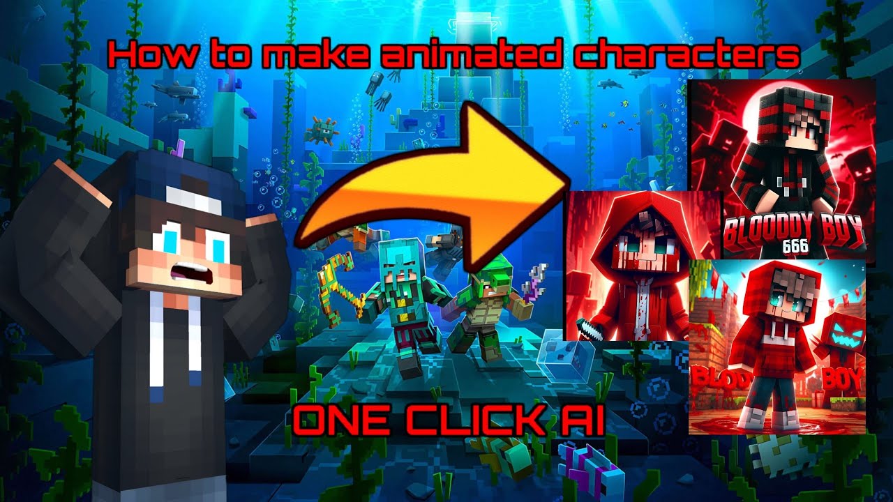 How to Make Animated Minecraft Logo Just in One Click - YouTube