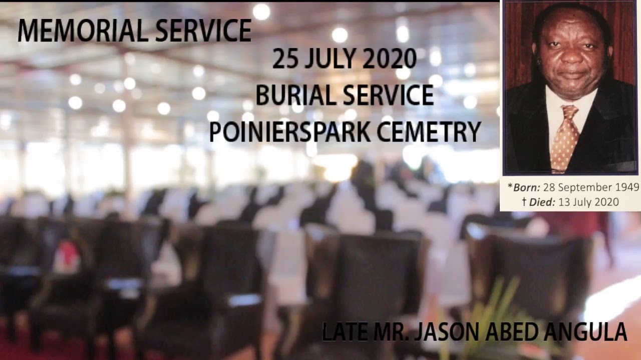 Memorial Service of late Comrade Jason Abed Angula - YouTube