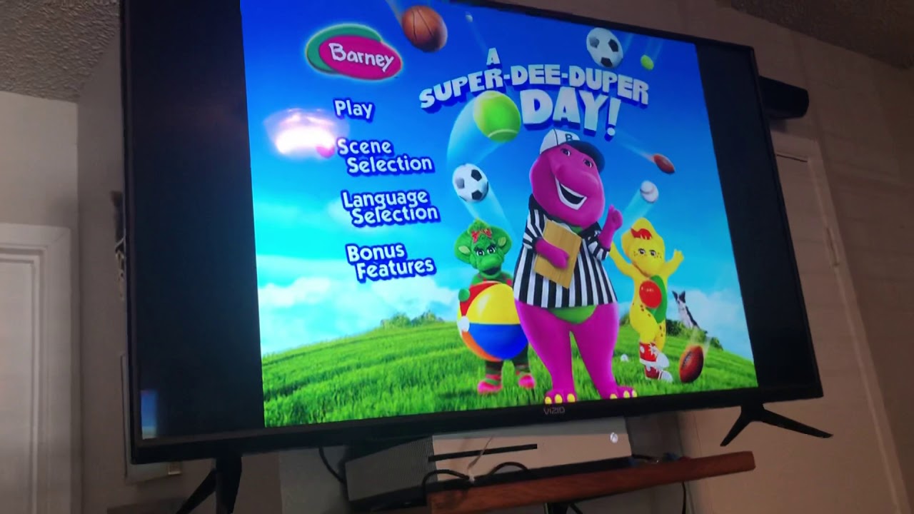 Barney A Super Dee Duper Day Menu Walkthrough Again - YouTube