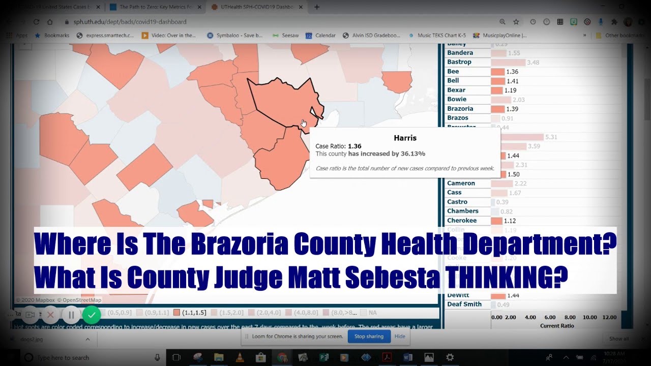 Where is the Brazoria County Health Dept and County Judge Matt Sebesta ...