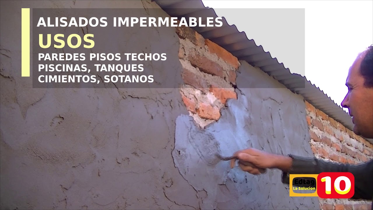 Como hacer cemento impermeable - YouTube