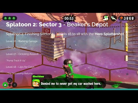 Splatoon 2: Finishing Sector 3 - Levels 16 to 18 with the Hero ...