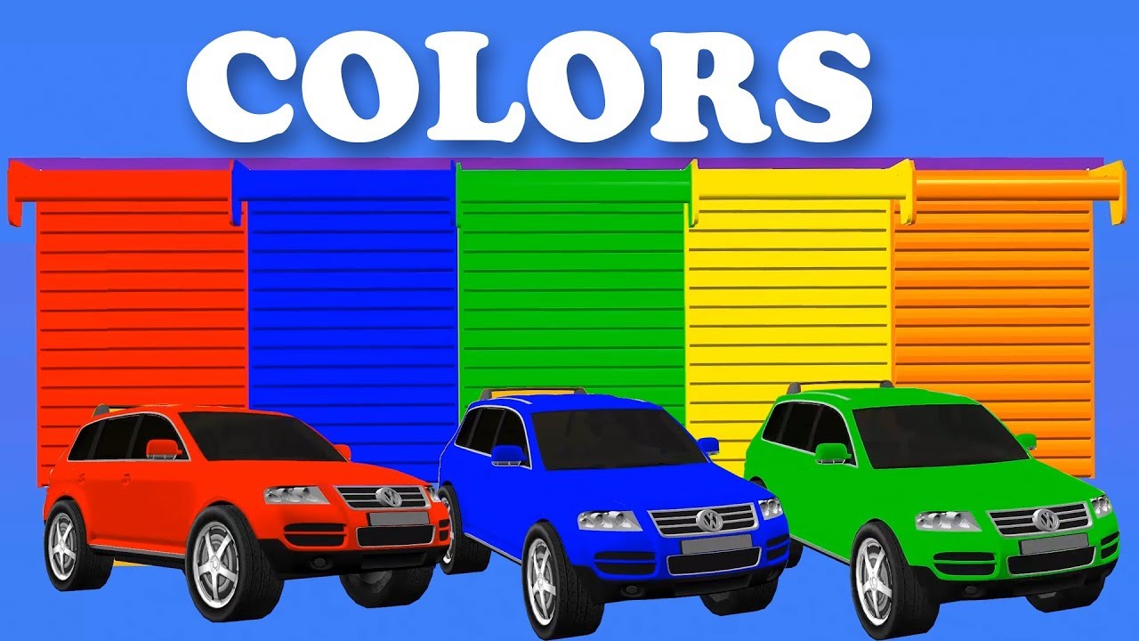 Learn Colors With Cars Vehicles in Parking Garage For Kids Children ...