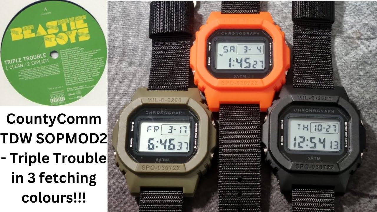 COUNTYCOMM MARATAC TDW SOPMOD2 watch review and watch giveaway!! - YouTube