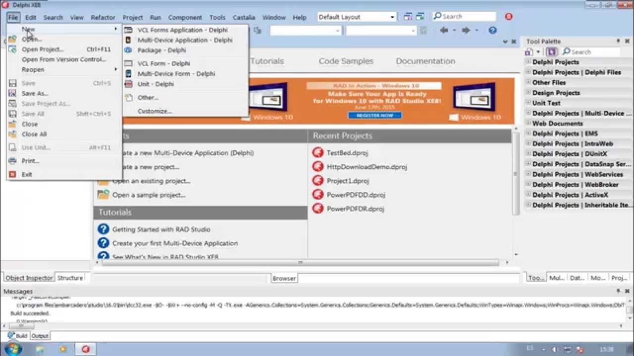 XE8 | Delphi y C++Builder | IDE - YouTube