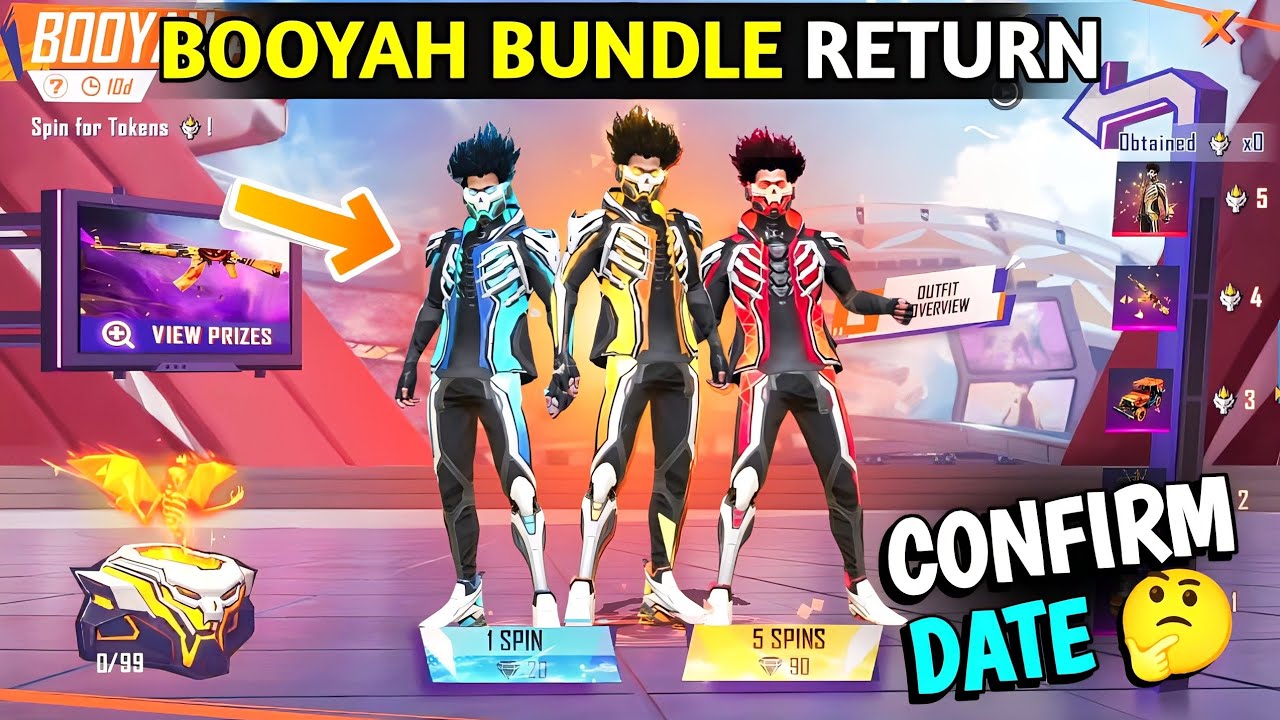 Booyah Bundle Return Confirm Date | Free Fire Booyah Bundle Return ...
