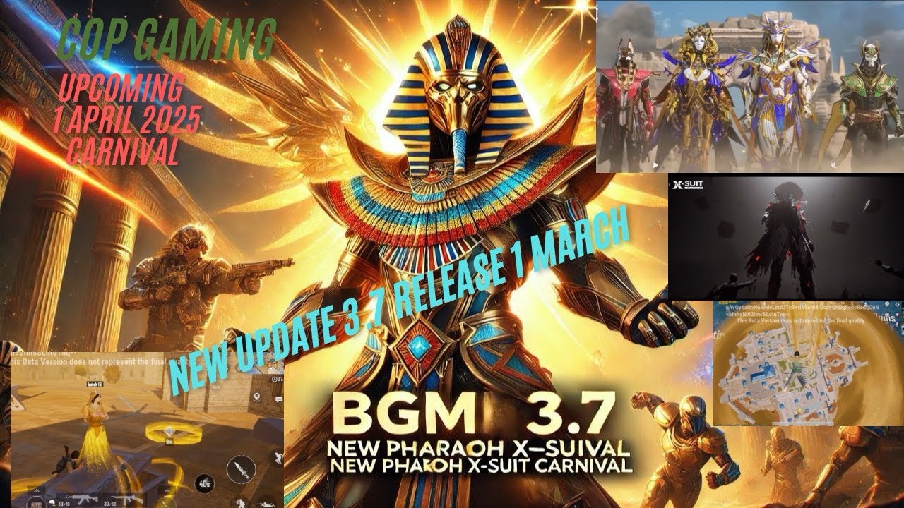 BGMI New Event 3.7 Update is Here| Pharaoh X-Suit Carnival Release 1 ...