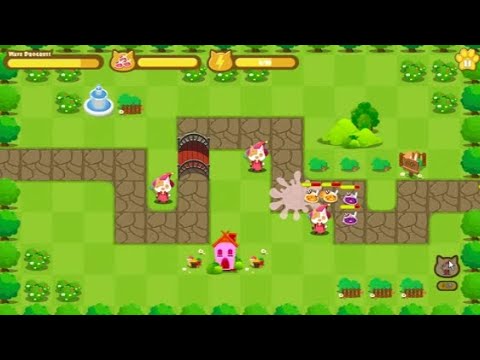 Cat wizard defense game level1 to level3 complete - YouTube