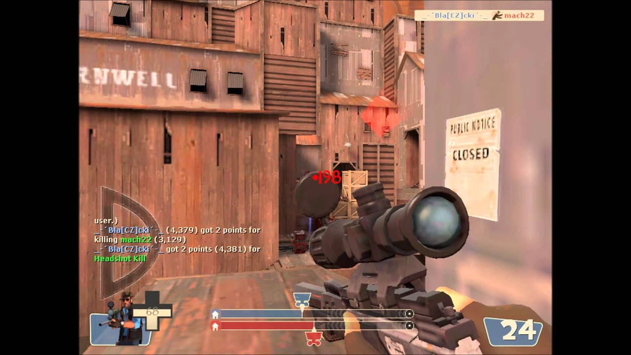 Team Fortress 2 - Sniper montage with The Machina - YouTube