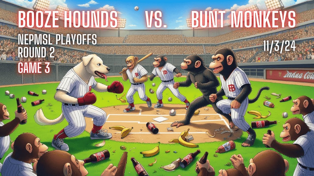 Fall NEPMSL Playoffs Round 2 - Booze Hounds vs. Bunt Monkeys 11.3.24 ...
