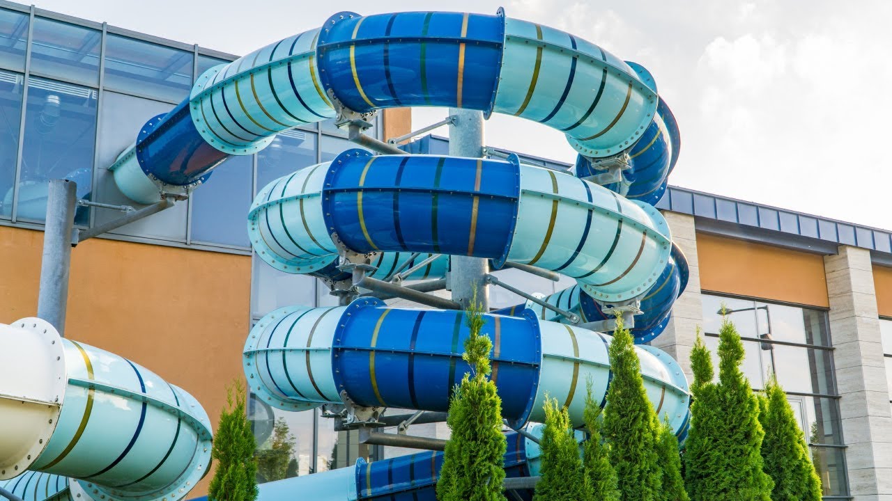 Spa and Wellness Center Sárvár - Spiral Waterslide | Indoor Slide ...
