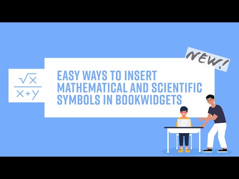 Easy ways to insert mathematical and scientific symbols in BookWidgets ...