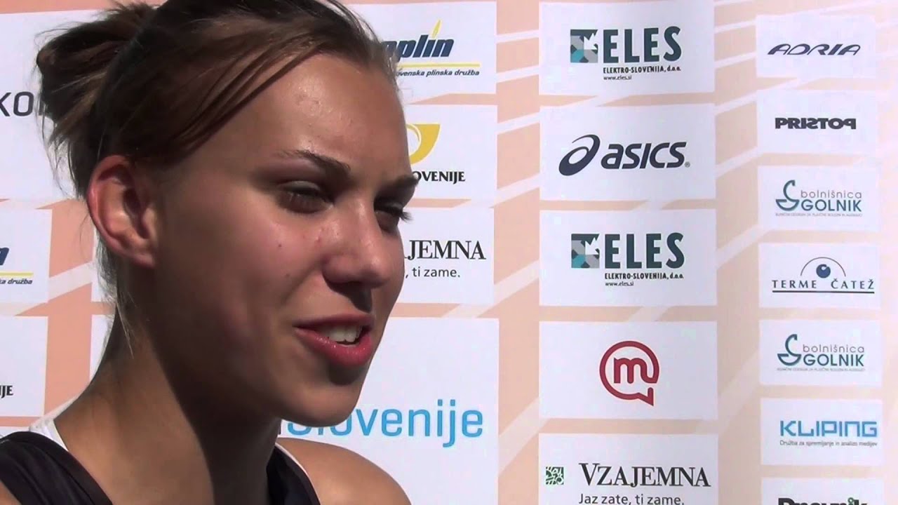 Robyn Petitt (GBR) after winning the high jump - YouTube